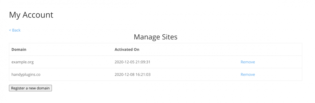 Customer Dashboard — HandyPlugins