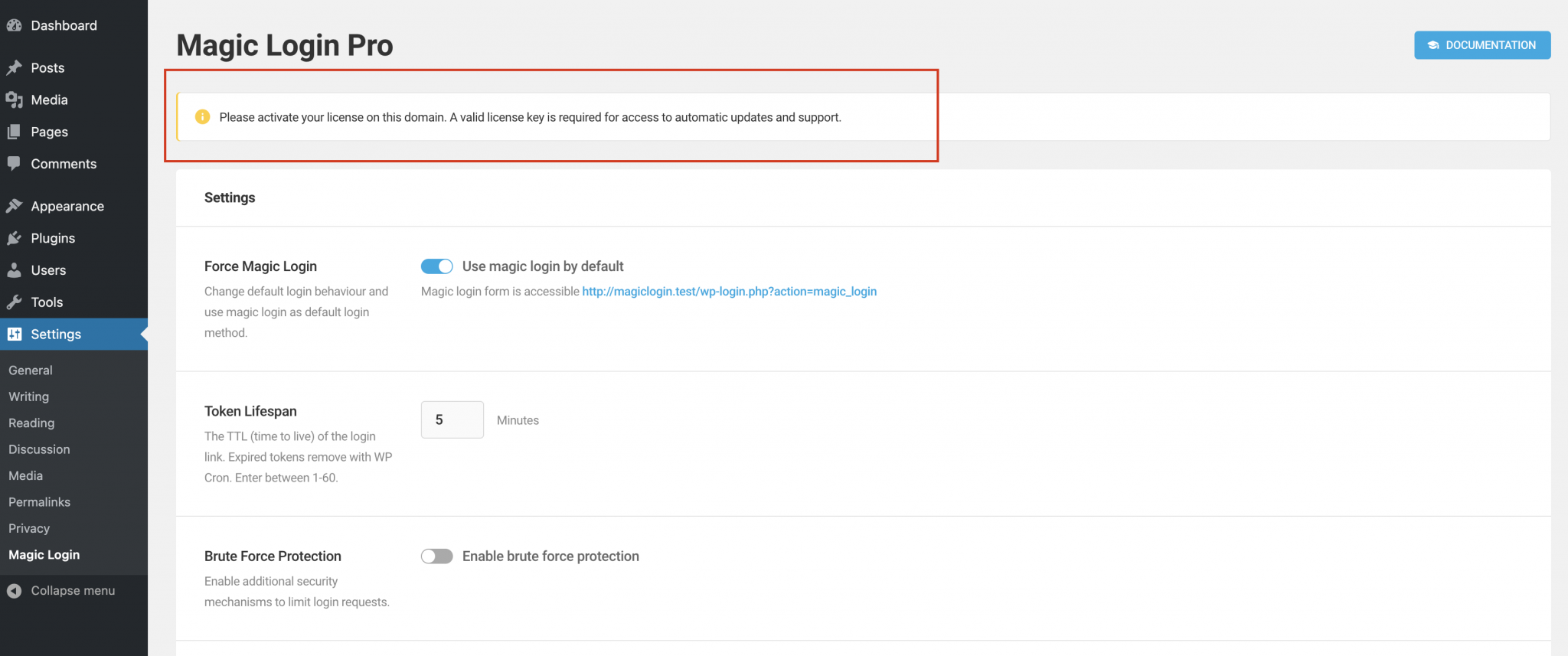Installation & Configuration — Magic Login PRO