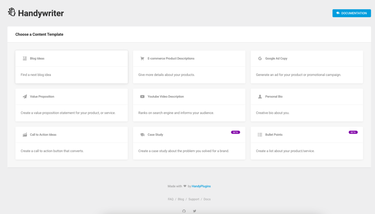 Handywriter: The Best Writing Assistant for WordPress — HandyPlugins