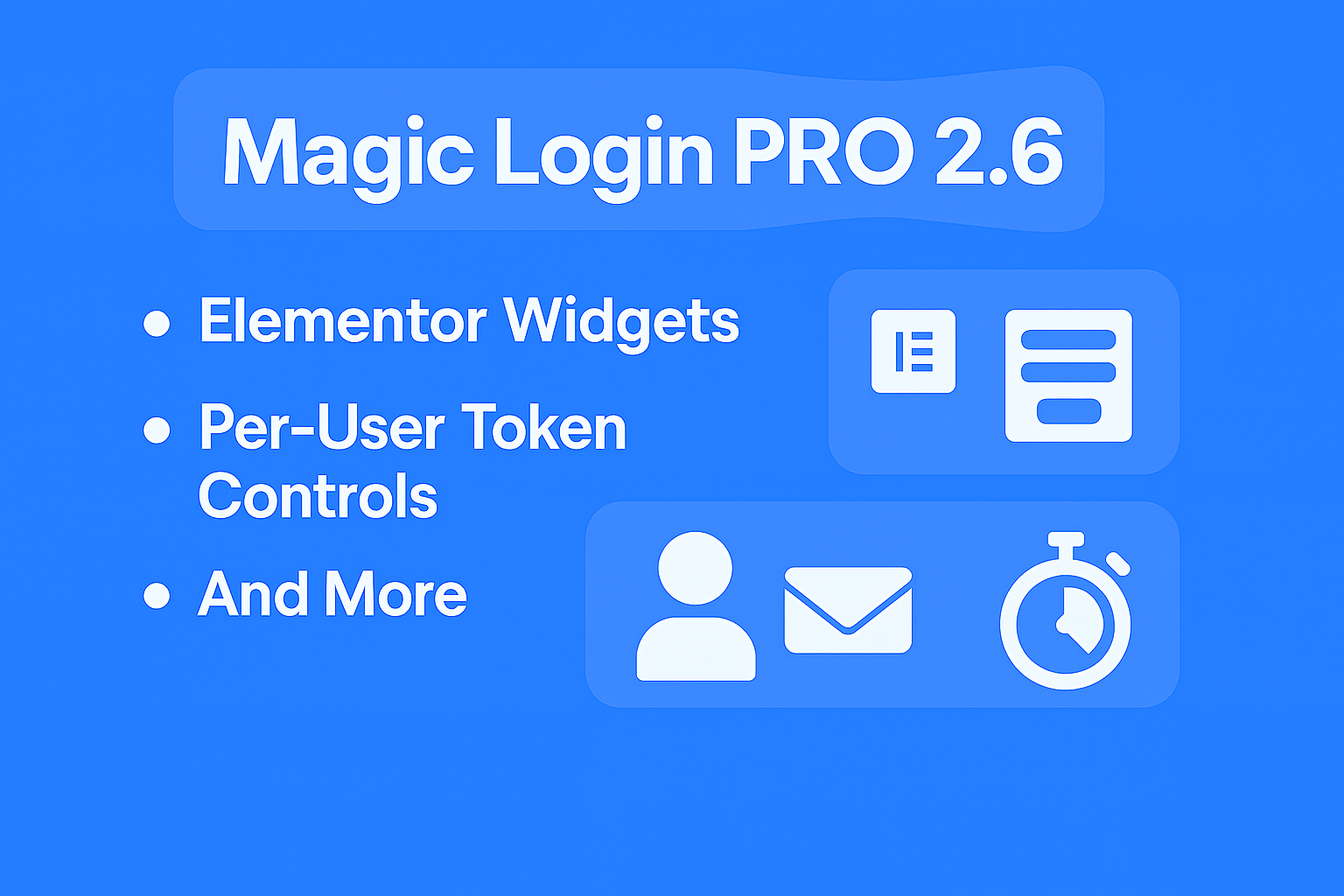 Magic Login PRO 2.6 Brings Elementor Widgets, Per-User Token Controls ...
